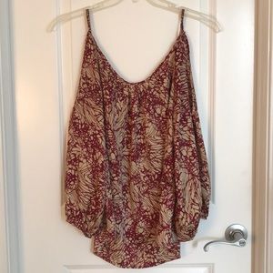 Tops | Fall Cutout Top With Billowing Sleeves | Poshmark